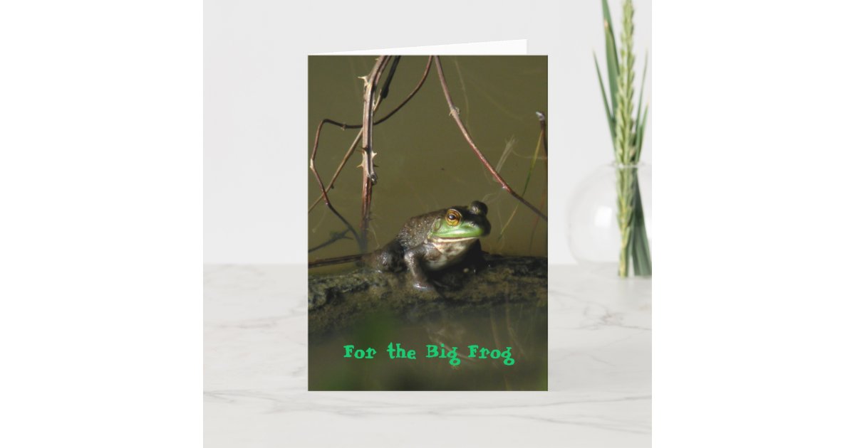 Humorous Frog Fathers' Day Card | Zazzle