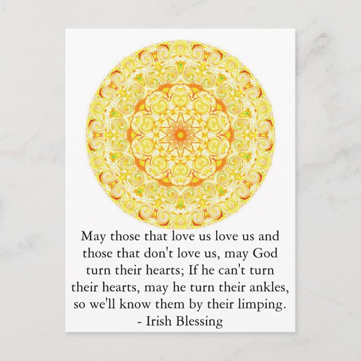 Humorous Irish Blessing from IRELAND Postcard | Zazzle