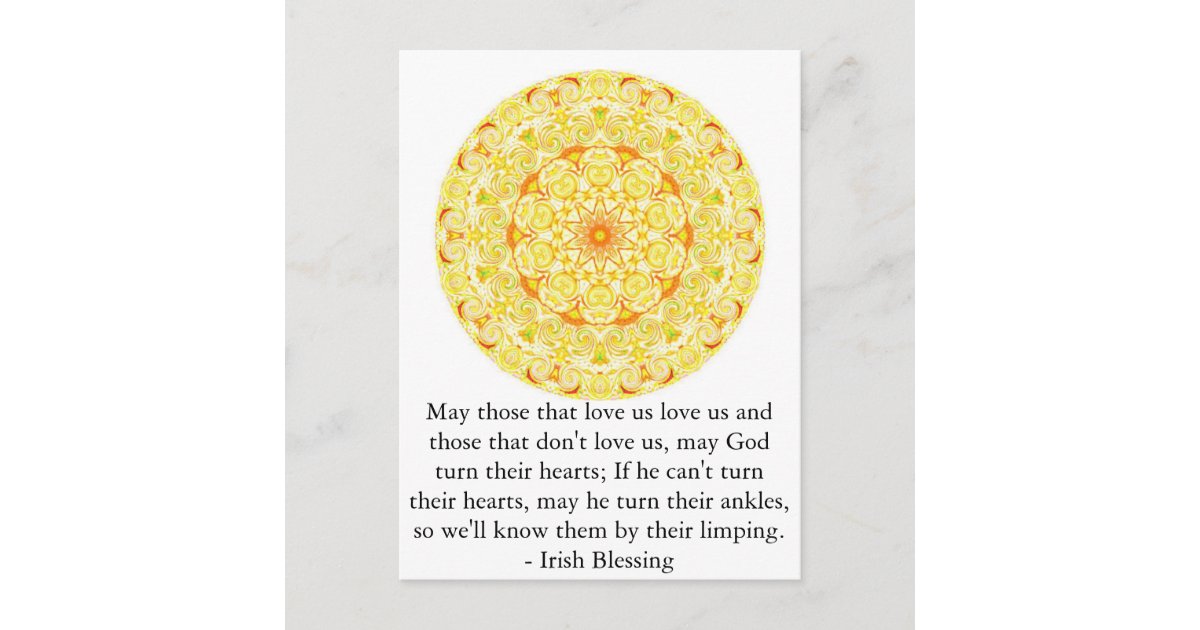 Humorous Irish Blessing from IRELAND Postcard | Zazzle