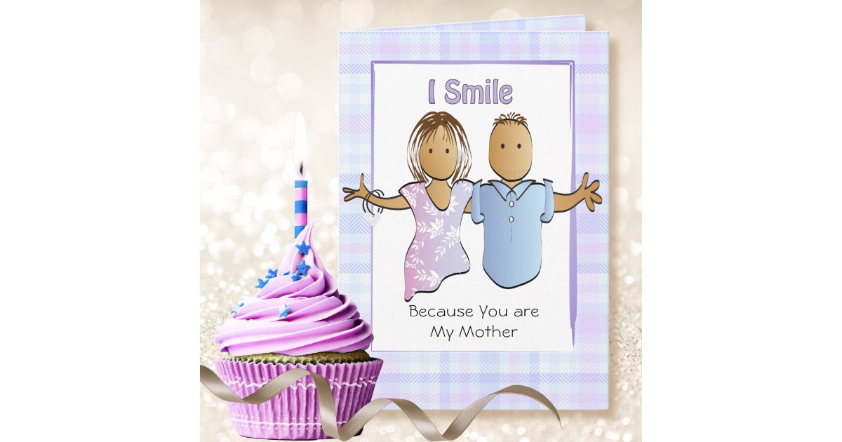 Humorous Mom Mother Funny Cartoon Ethnic Birthday Card | Zazzle