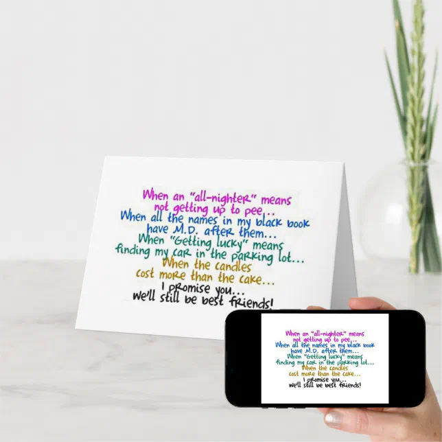 HUMOROUS "MUTUAL BIRTHDAY" TO MY VERY BEST FRIEND CARD | Zazzle