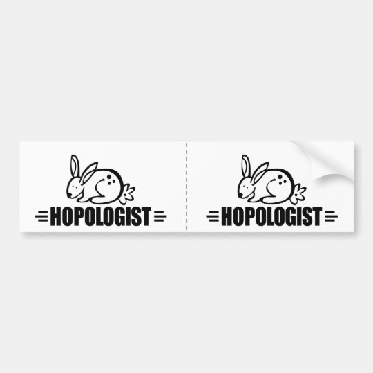 Humorous Rabbit Bumper Sticker | Zazzle.com