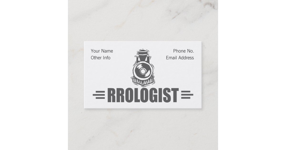 Humorous Railroad Business Card | Zazzle