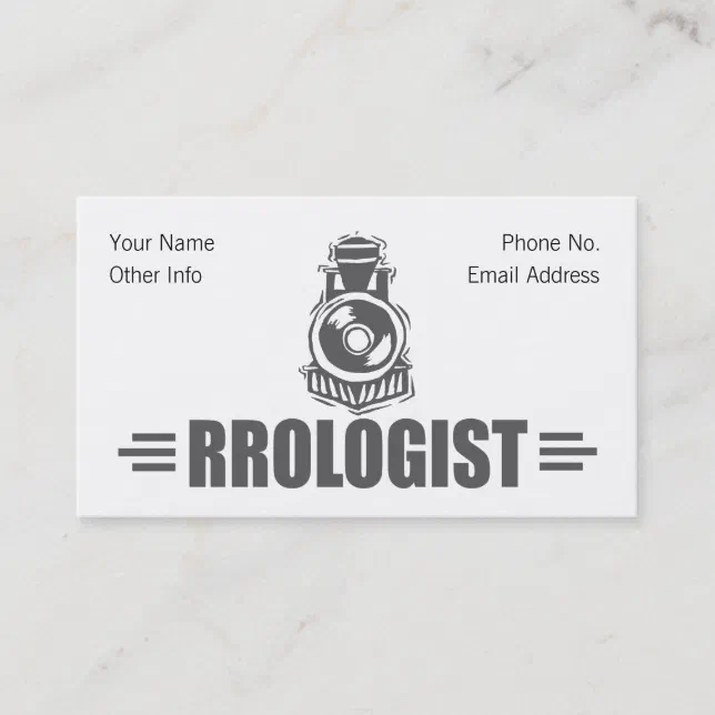 Humorous Railroad Business Card | Zazzle