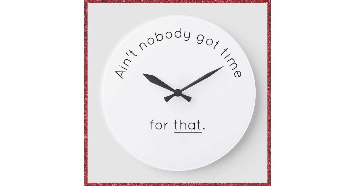 Humorous Round Wall Clock | Zazzle