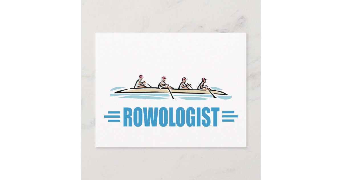 Humorous Rowing Postcard | Zazzle