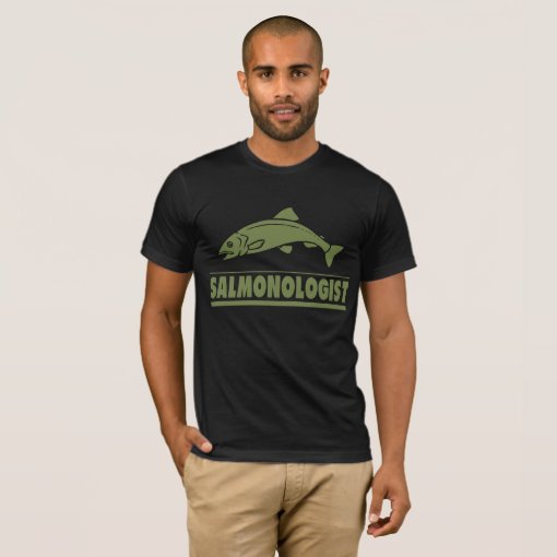 Humorous Salmon Fishing T-Shirt | Zazzle