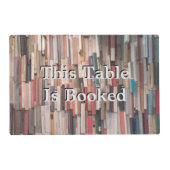 Humorous Sayings on Stacks of Books Placemat | Zazzle