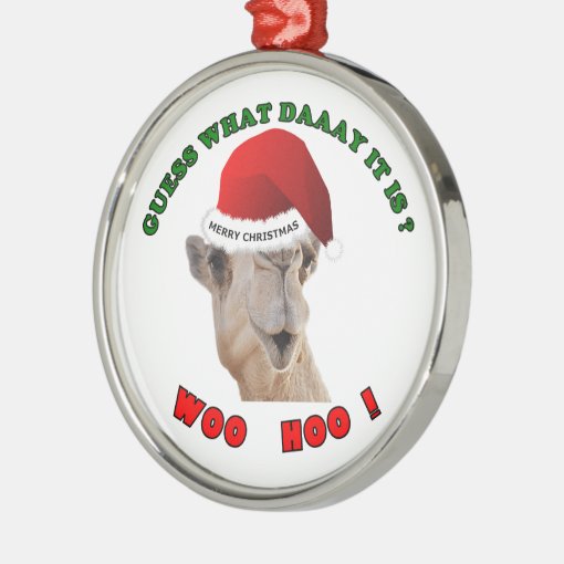 Hump Day Camel Christmas Ornament holiday gift | Zazzle
