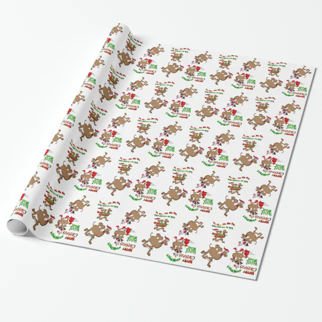 Hump Day Christmas Camel Wrapping Paper | Zazzle