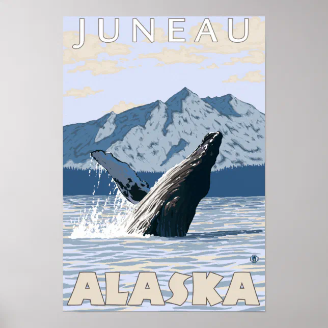 Humpback Whale - Juneau, Alaska Poster | Zazzle