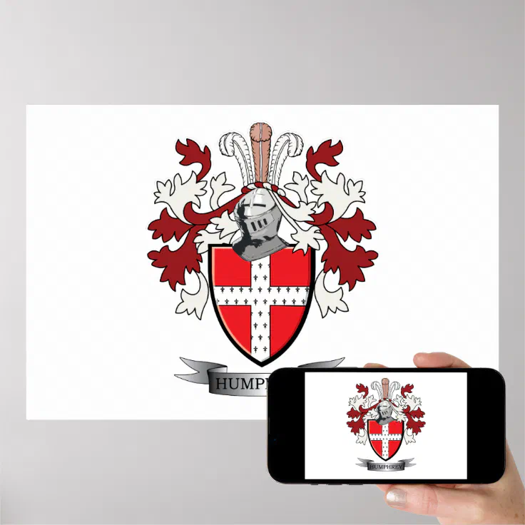 Humphrey Family Crest Coat of Arms Poster | Zazzle