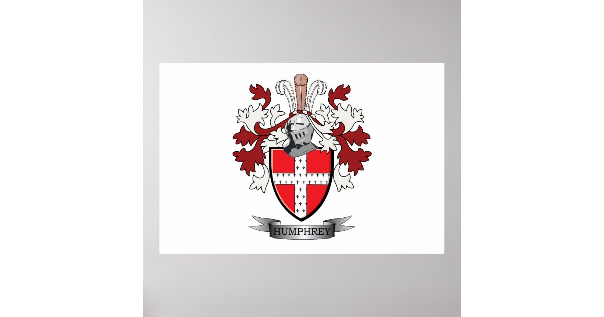 Humphrey Family Crest Coat of Arms Poster | Zazzle