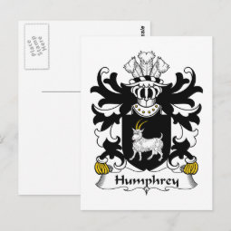 Humphrey Family Crest Postcard | Zazzle