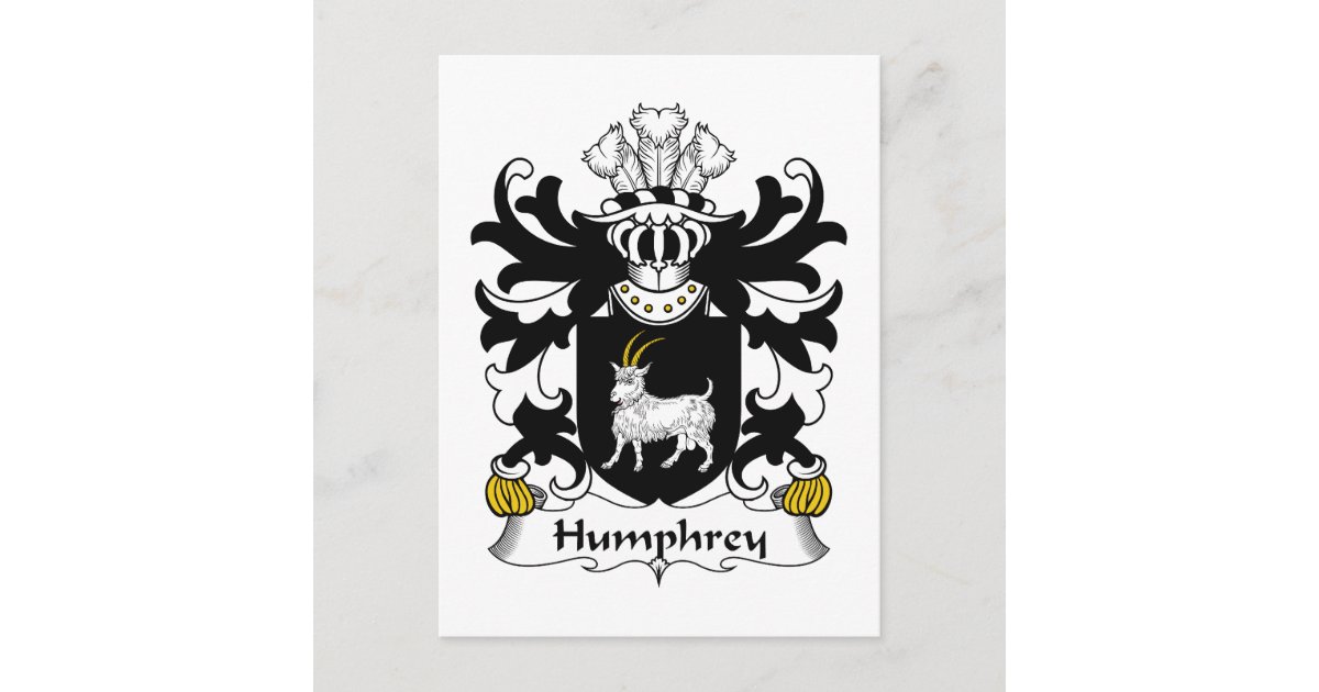 Humphrey Family Crest Postcard | Zazzle