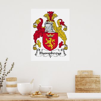 Humphreys Family Crest Poster | Zazzle