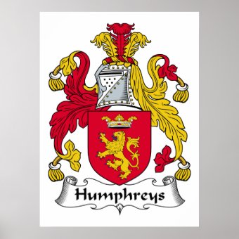 Humphreys Family Crest Poster | Zazzle
