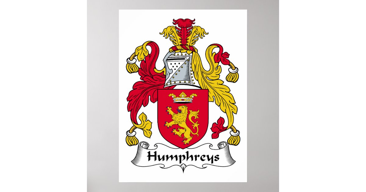 Humphreys Family Crest Poster | Zazzle