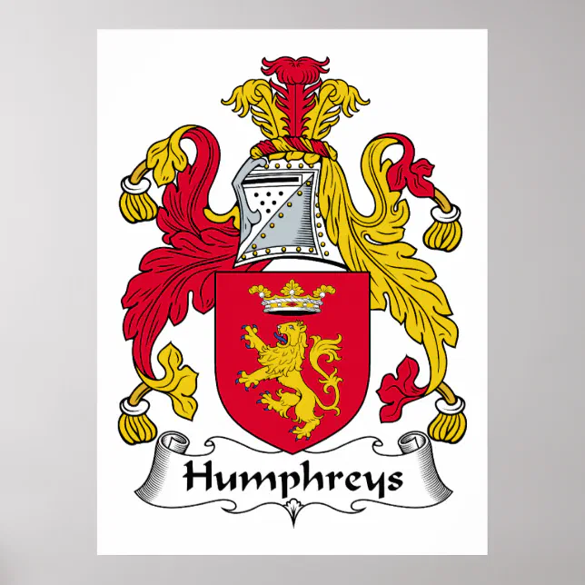 Humphreys Family Crest Poster | Zazzle