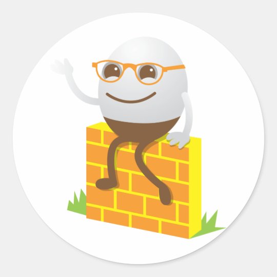 Humpty Dumpty Classic Round Sticker | Zazzle.com