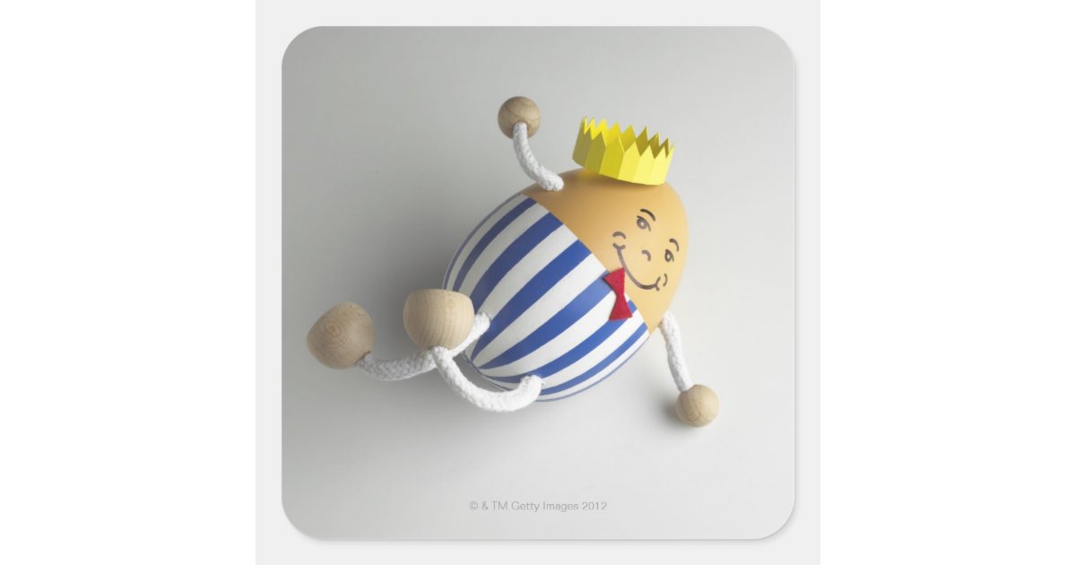 Humpty dumpty square sticker | Zazzle