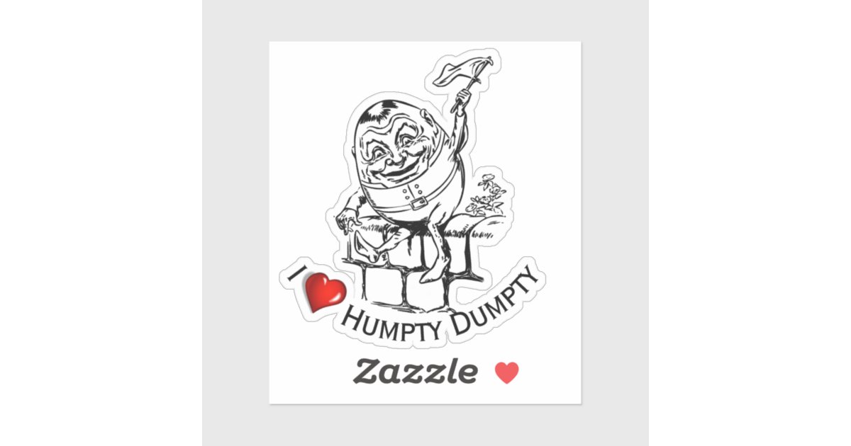 Humpty Dumpty Sticker | Zazzle