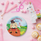 Humpty Dumpty Themed Kids Birthday Party Editable Paper Plates | Zazzle