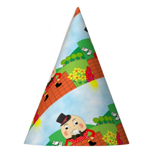 Humpty Dumpty Themed Kids Birthday Party Editable Party Hat | Zazzle