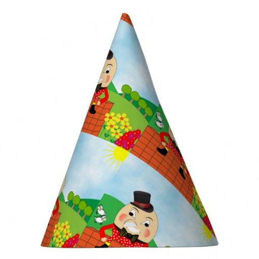 Humpty Dumpty Themed Kids Birthday Party Editable Party Hat | Zazzle