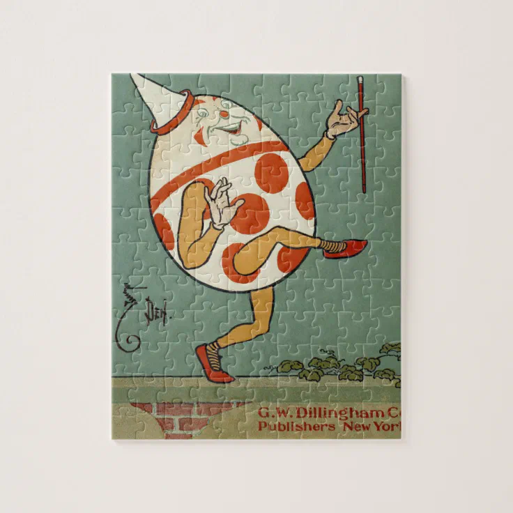 Humpty Dumpty, Vintage Mother Goose Nursery Rhyme Jigsaw Puzzle | Zazzle