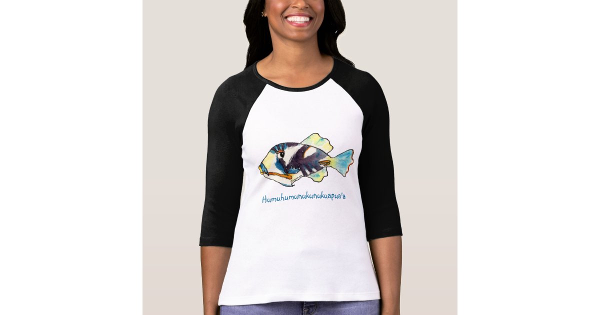 Humuhumunukunukuapua'a Cartoon Fish T-shirt | Zazzle
