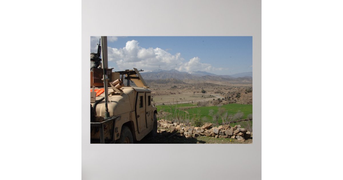 Humvee in Afghanistan Poster | Zazzle