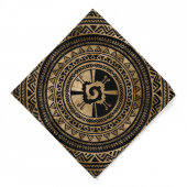 Hunab Ku Mayan symbol black and gold Bandana | Zazzle