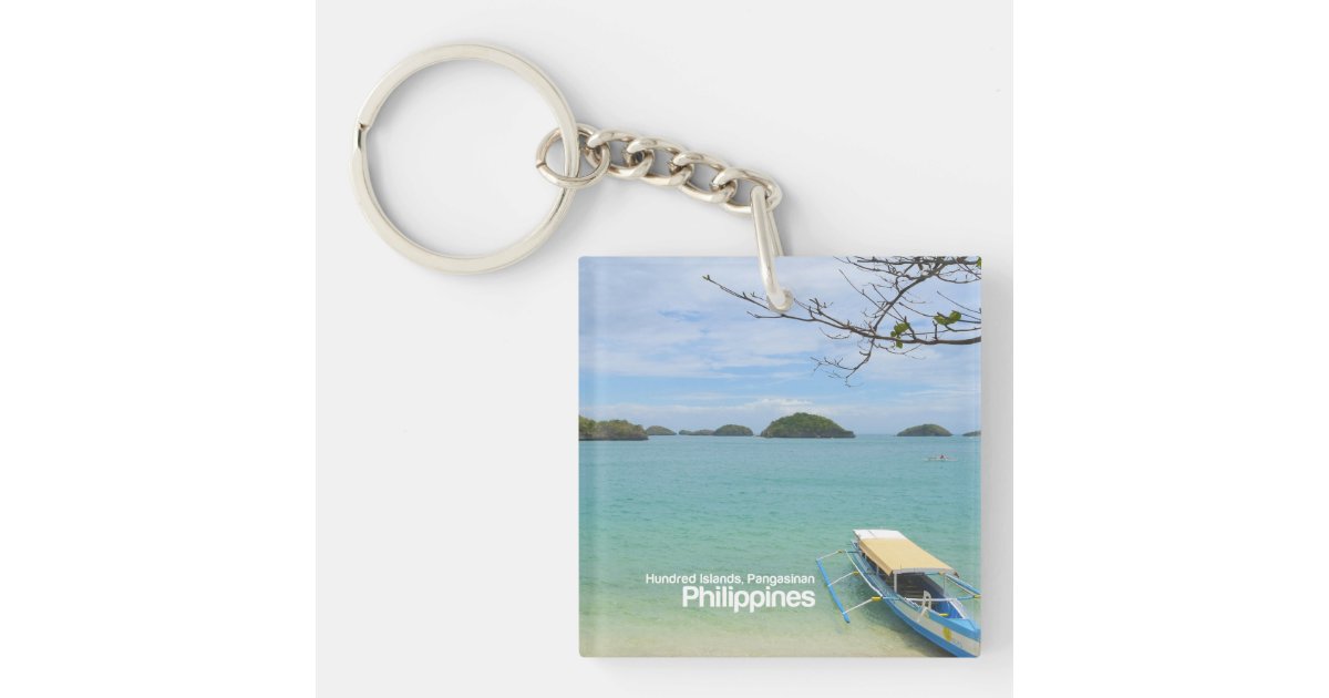 Hundred Islands, Pangasinan Philippines Keychain | Zazzle
