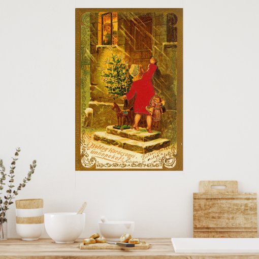 Hungarian Christmas from 1896 Poster | Zazzle