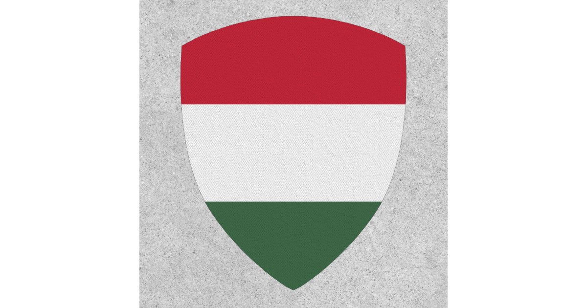 Hungarian Flag, Flag of Hungary Patch | Zazzle