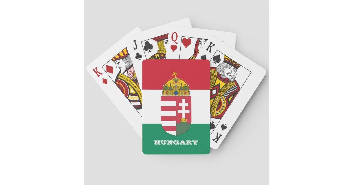 Hungarian Flag Games, Hungary Playing Cards | Zazzle