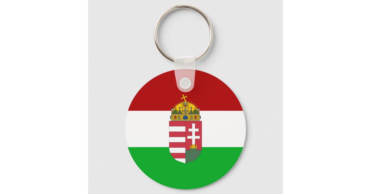 Hungarian flag keychain | Zazzle
