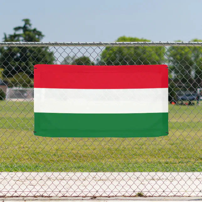 Hungarian flag of Hungary custom banner sign | Zazzle