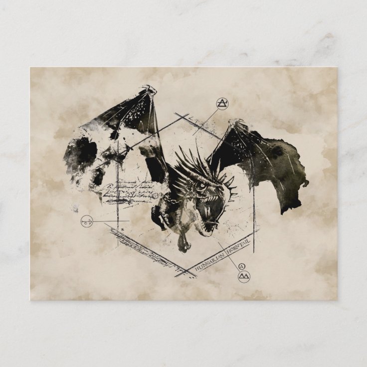 Hungarian Horntail Dragon Postcard | Zazzle