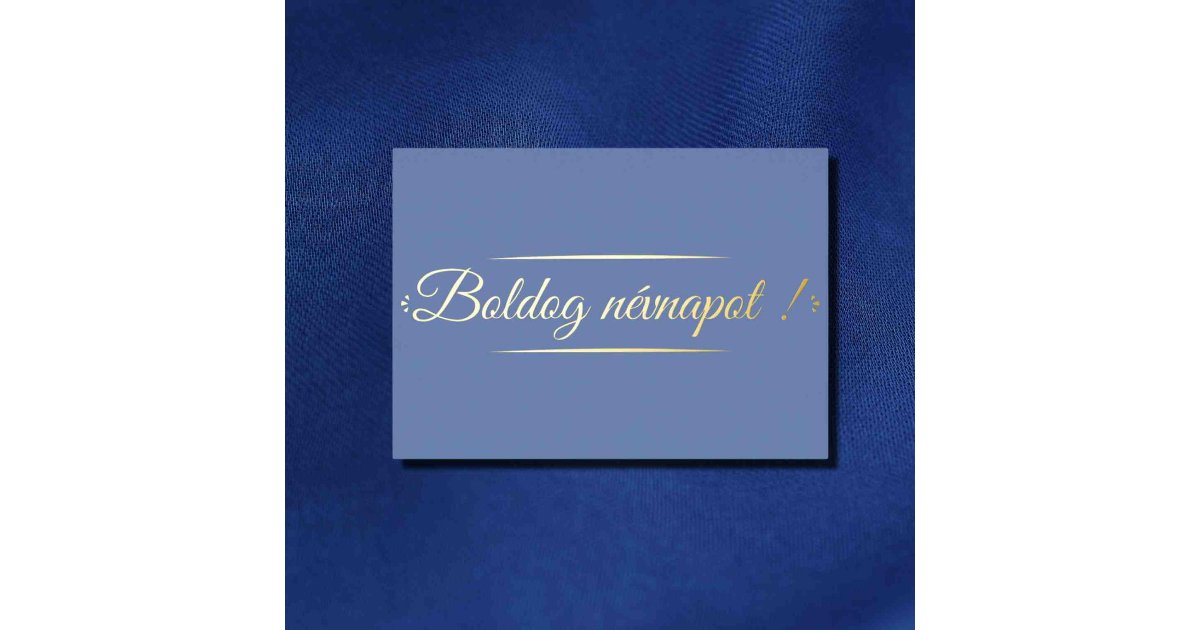 Hungarian Name Day -golden Foil Invitation | Zazzle