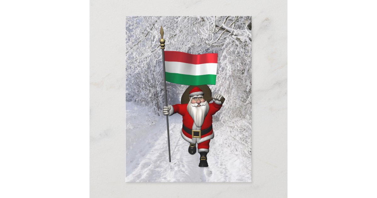 Hungarian Santa Claus Postcard | Zazzle