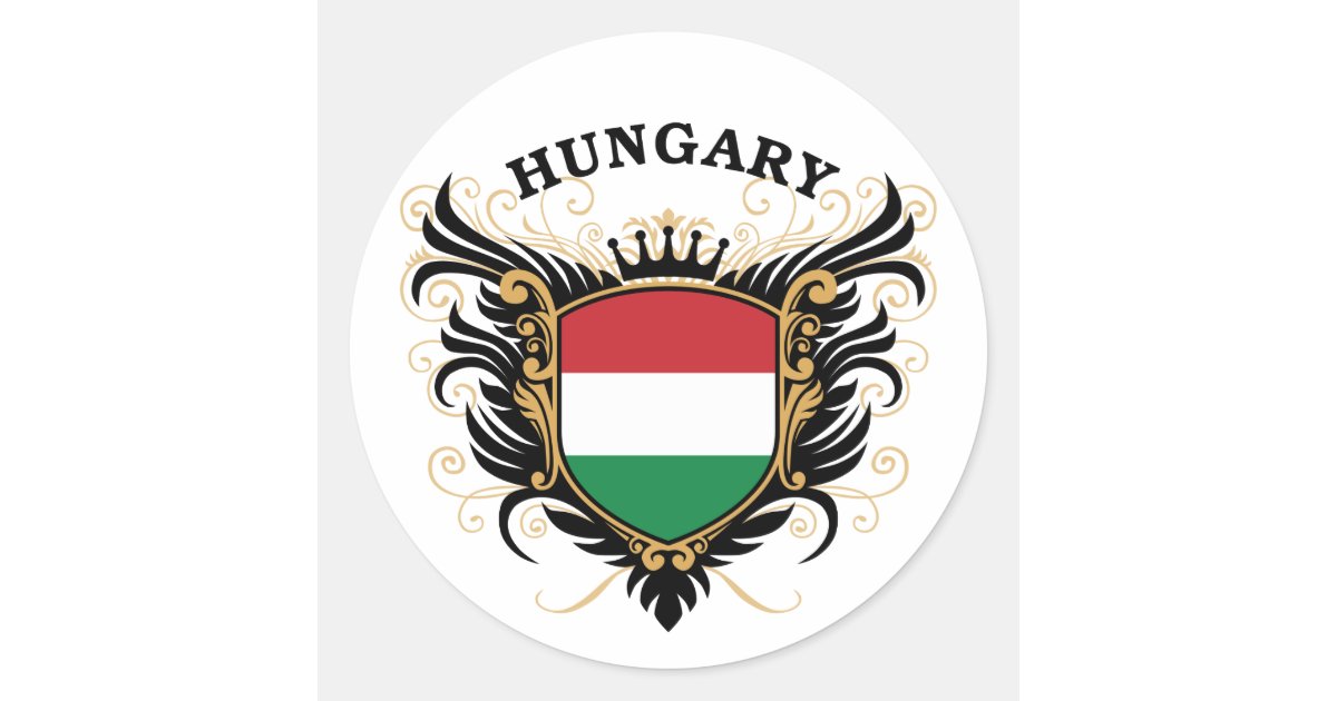 Hungary Classic Round Sticker | Zazzle