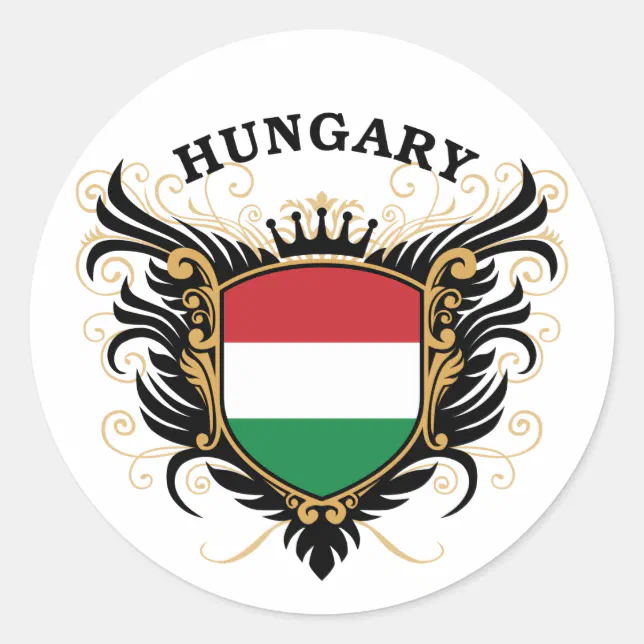 Hungary Classic Round Sticker | Zazzle