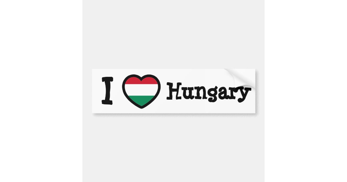 Hungary Flag Bumper Sticker | Zazzle
