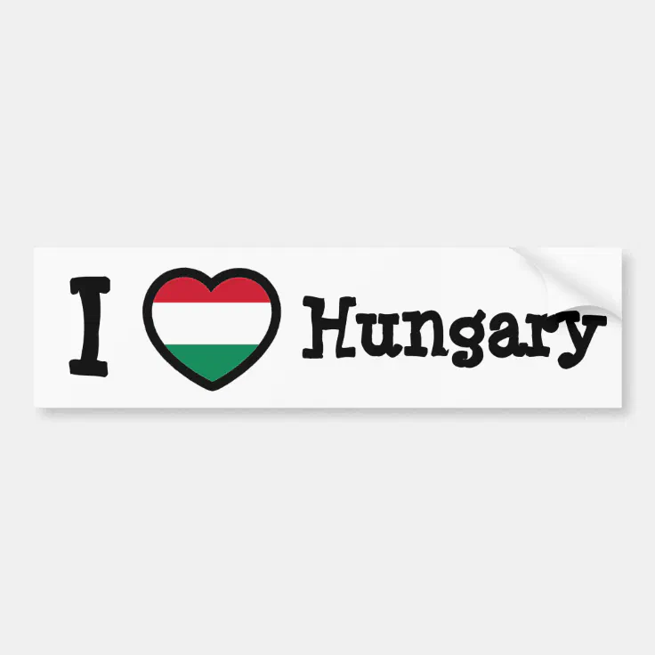 Hungary Flag Bumper Sticker | Zazzle
