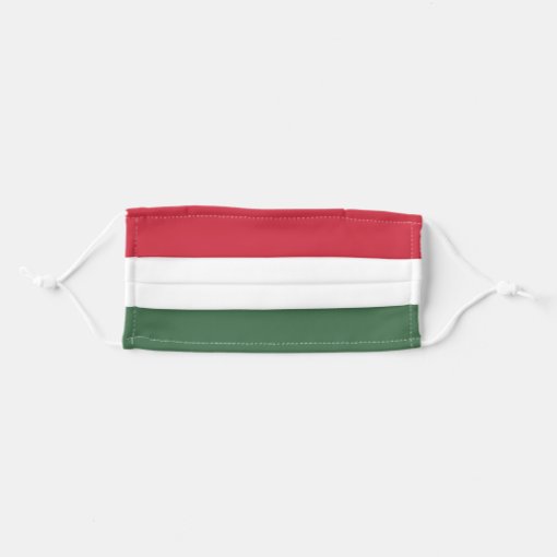 Hungary Flag Hungarian Patriotic Adult Cloth Face Mask | Zazzle