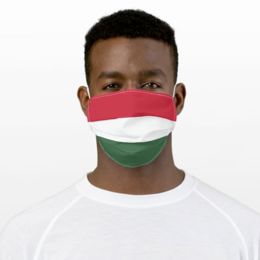 Hungary Flag Hungarian Patriotic Adult Cloth Face Mask | Zazzle