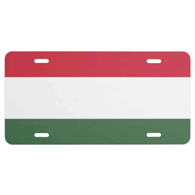 Hungary Flag Hungarian Patriotic License Plate | Zazzle