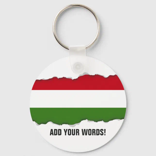Hungary Flag Keychain | Zazzle